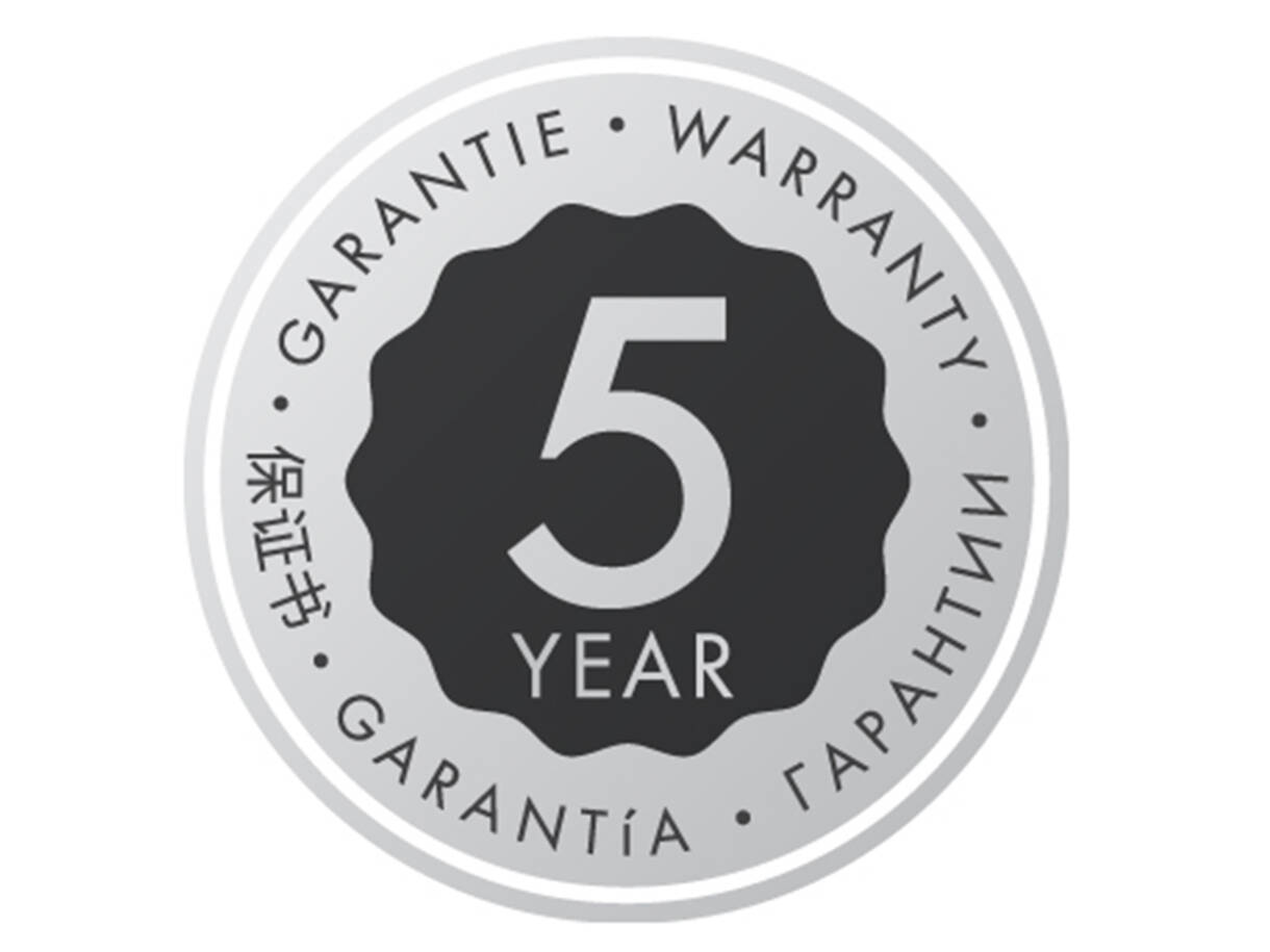 5 Jahre Garantie auf Brausen und Armaturen