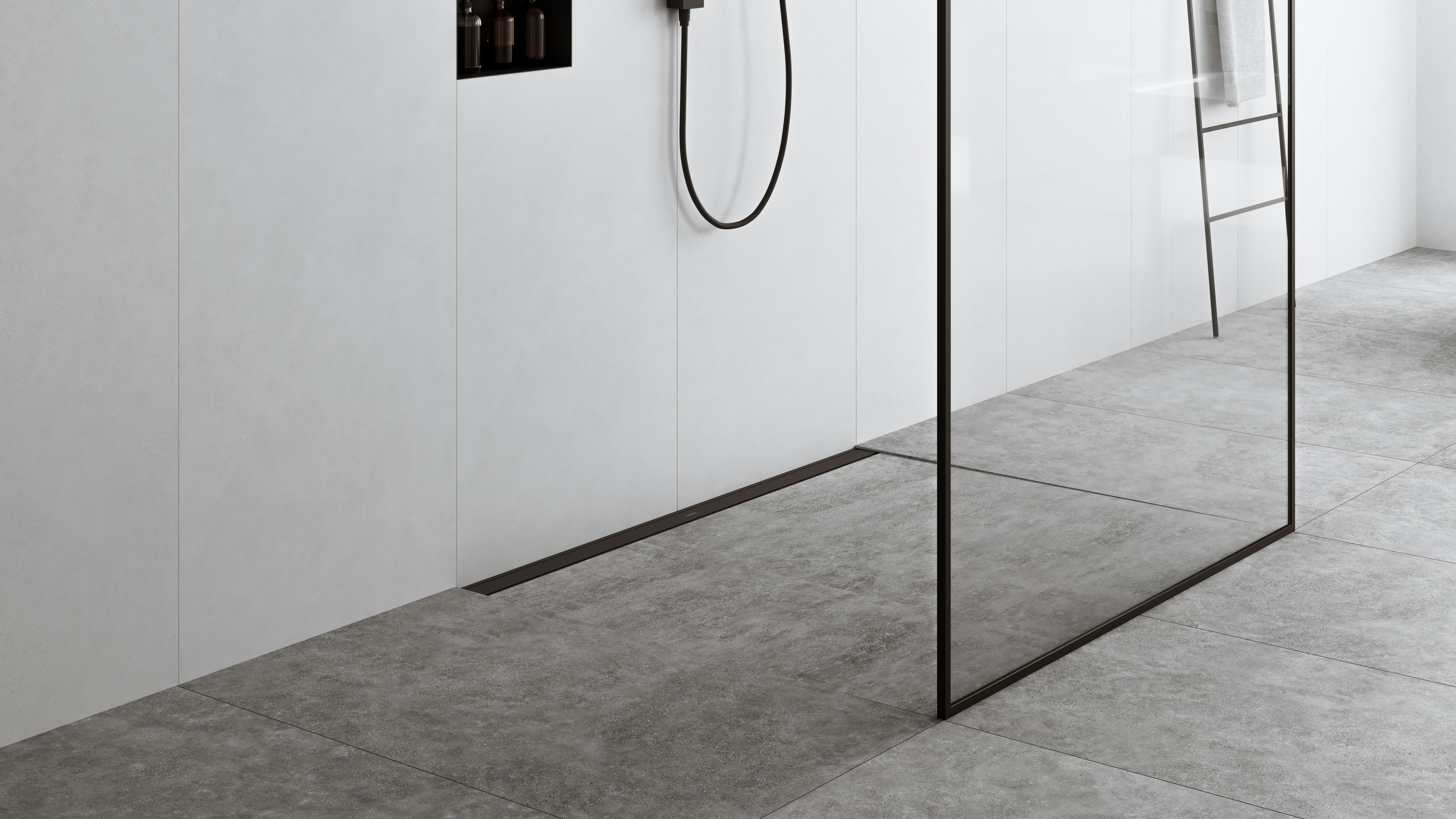 Drain systems for bathrooms