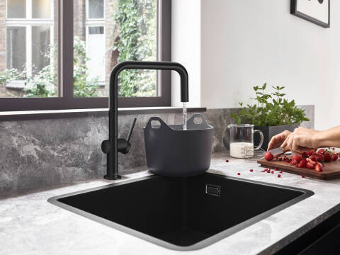 hansgrohe Sinks: S51, S510-U660 Under-mount sink 660, Item No. 43432170