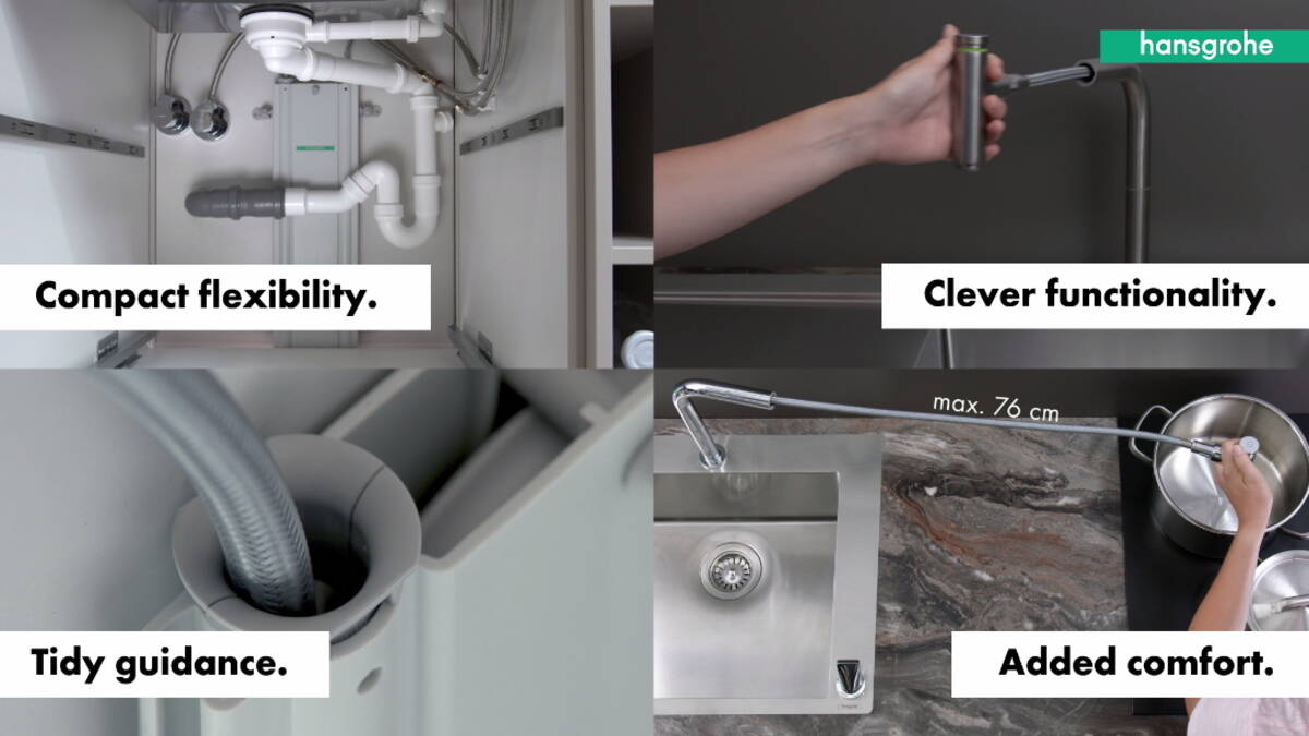 sBox hose box for kitchen taps | hansgrohe UK