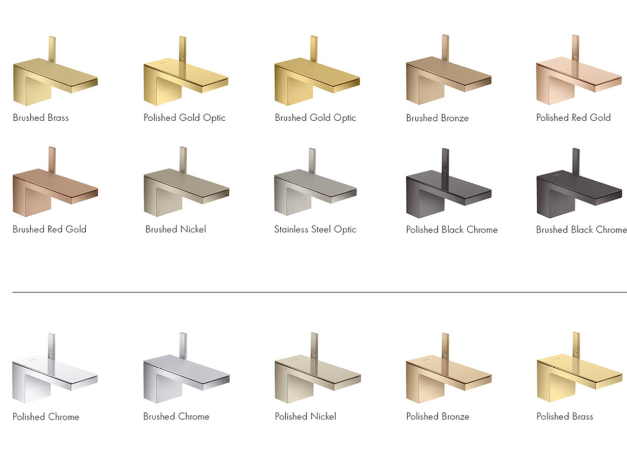 Customisable taps: AXOR MyEdition