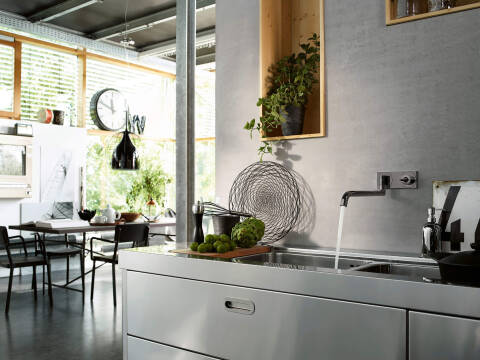 AXOR designer faucets for luxury kitchens.