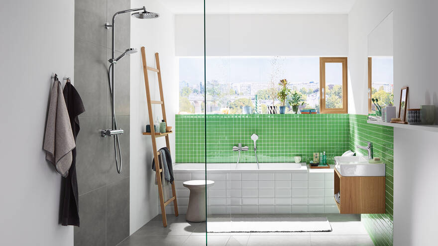 Fresh bathroom design on a budget