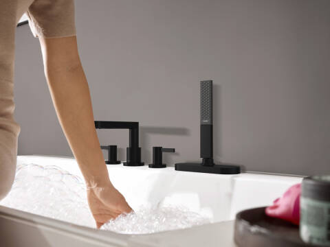 hansgrohe Wastafelmengkranen: Finoris, 3-gats wastafelmengkraan 110 met ...