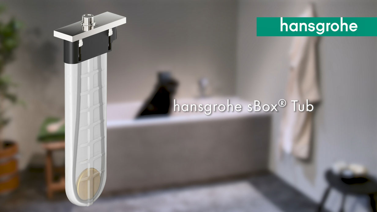 sBox Wanne: das Schlauch-Aufrollsystem | Hansgrohe Pro DE