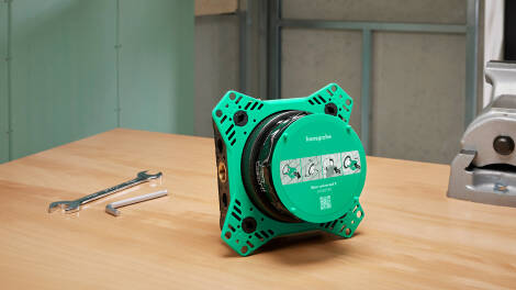 iBox universal 2: the concealed installation base set for the bathroom
