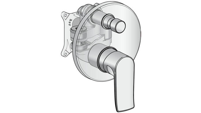 iBox universal: The concealed installation base set for the bathroom ...