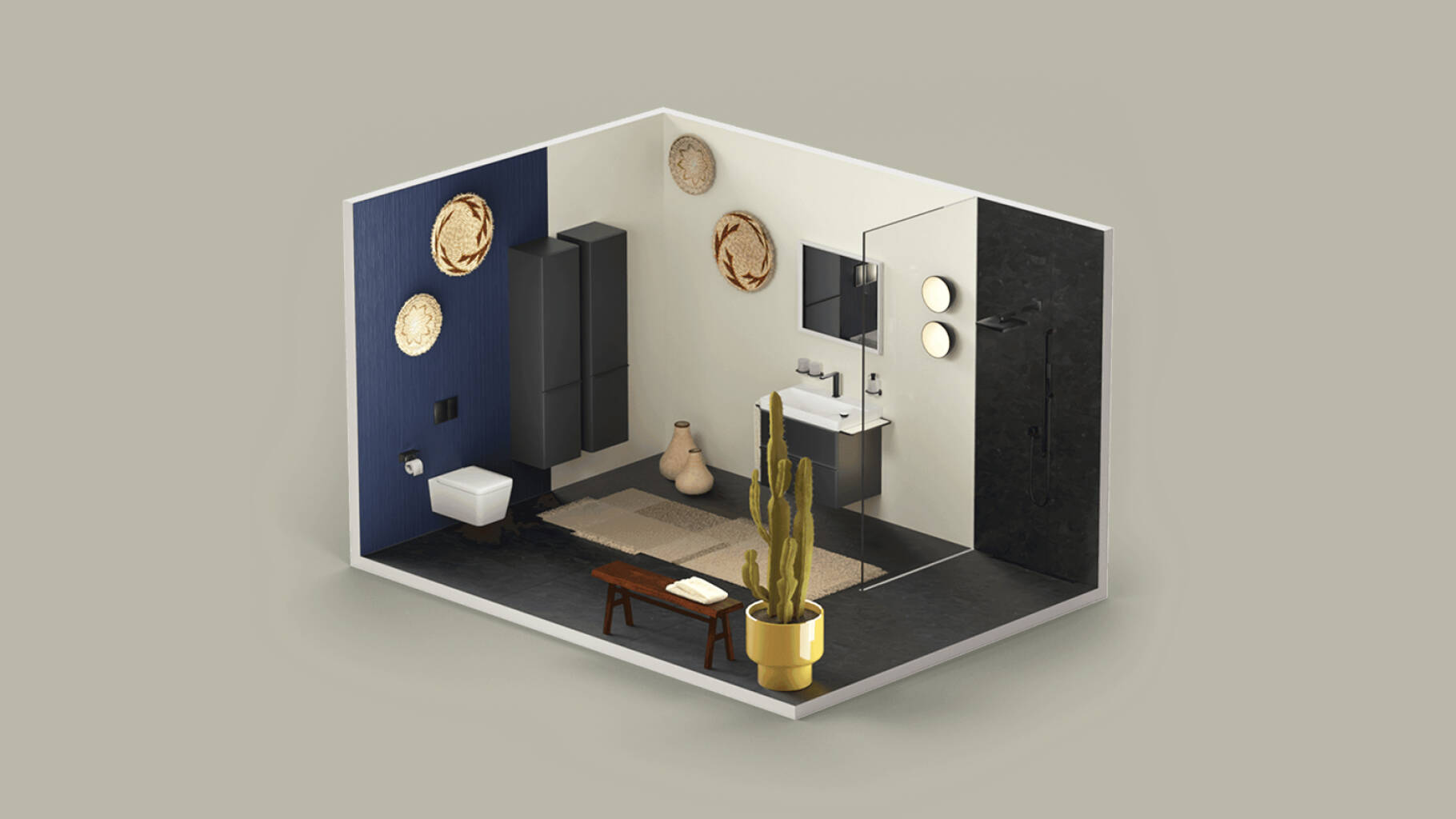 Outil de conception de salle de bain 3D - hansgrohe Inspirator