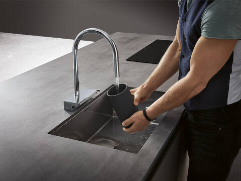 hansgrohe Sinks: S71, S711-F660 Built-in sink 660, Item No. 43302800