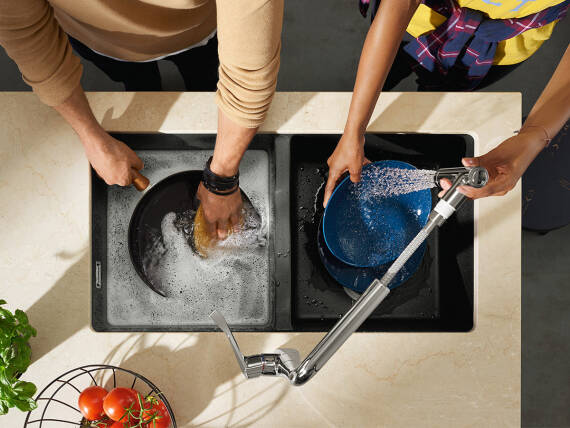 hansgrohe Kitchen mixers: Metris Select M71, Single lever kitchen mixer ...