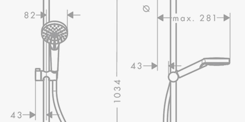 hansgrohe Kopfbrausen: Raindance E, 1 Strahlart, Art.-Nr. 26238670 ...