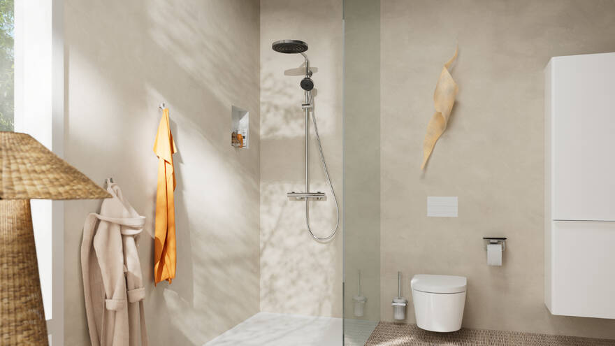 Pulsify shower for small bathrooms