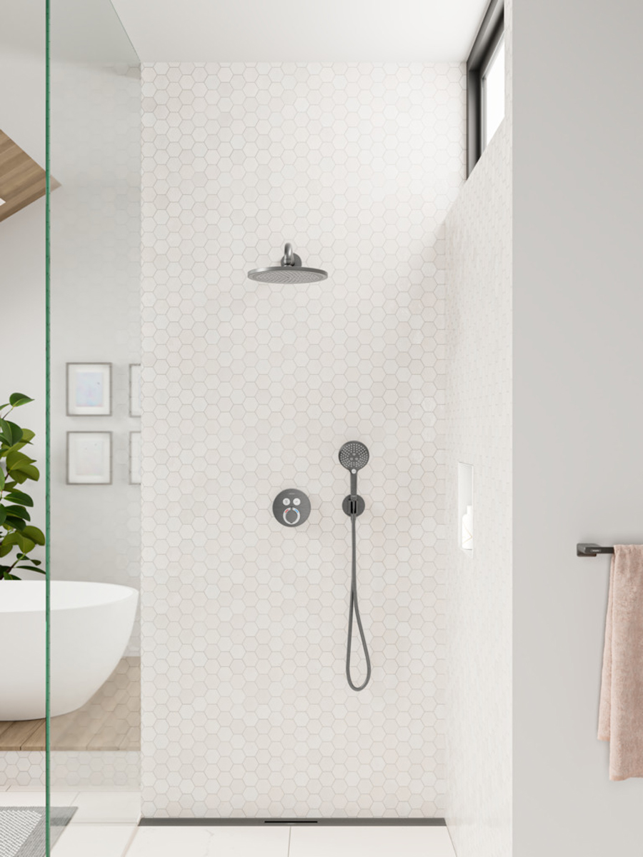 Modern shower mixers for concealed and exposed installation