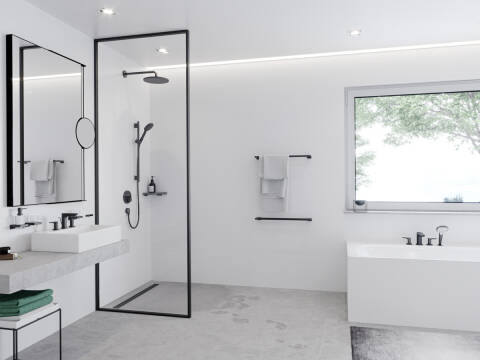 hansgrohe Aste doccia: Unica, Asta doccia Comfort 110 cm destra, Cod ...