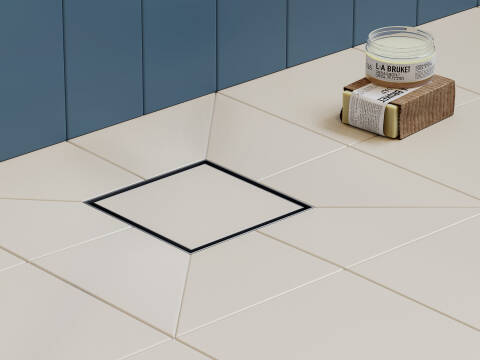 RainDrain Brilliance - a point drain that can be tiled on the back