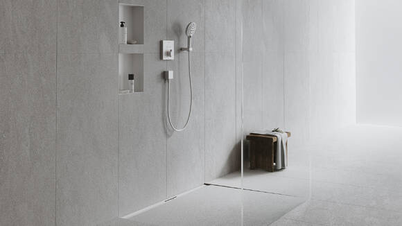 Walk-in showers – a guide to floor-level planning