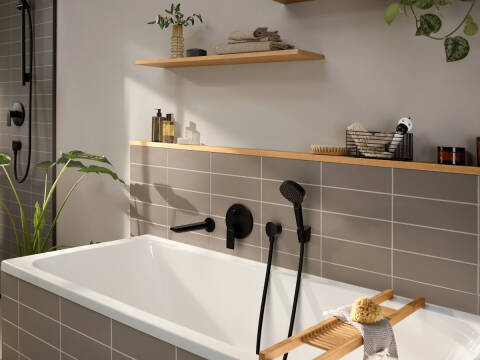 hansgrohe Washbasin mixers: Rebris E, Single lever basin mixer for ...