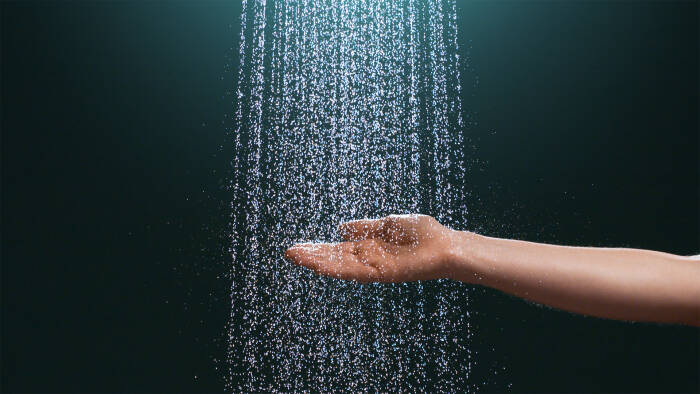 A variety of spray types in hand and overhead showers