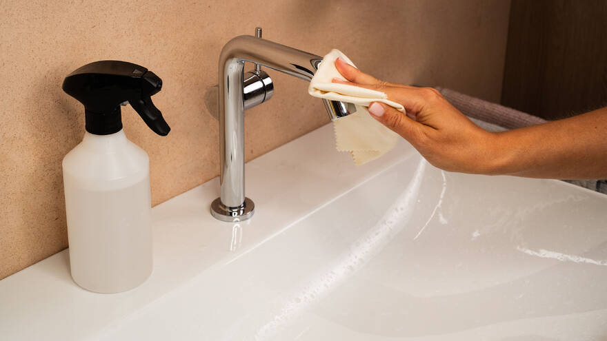 How to correctly descale taps