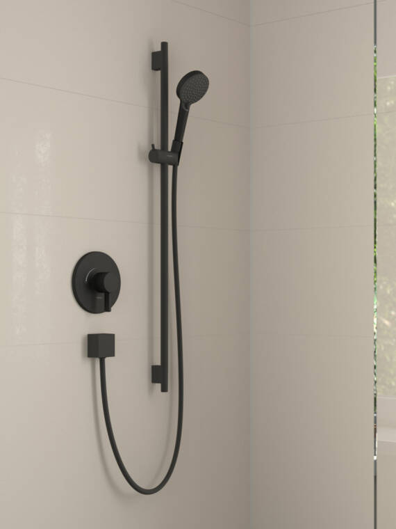 hansgrohe Brausestangen: Unica, Brausestange Pulsify S 90 cm mit Push ...