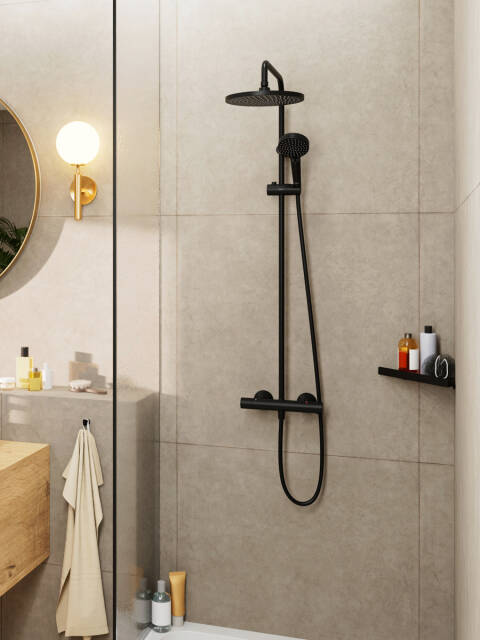 hansgrohe Showerpipes: Vernis Blend, 1 stråltyp, Art.nr. 26089000