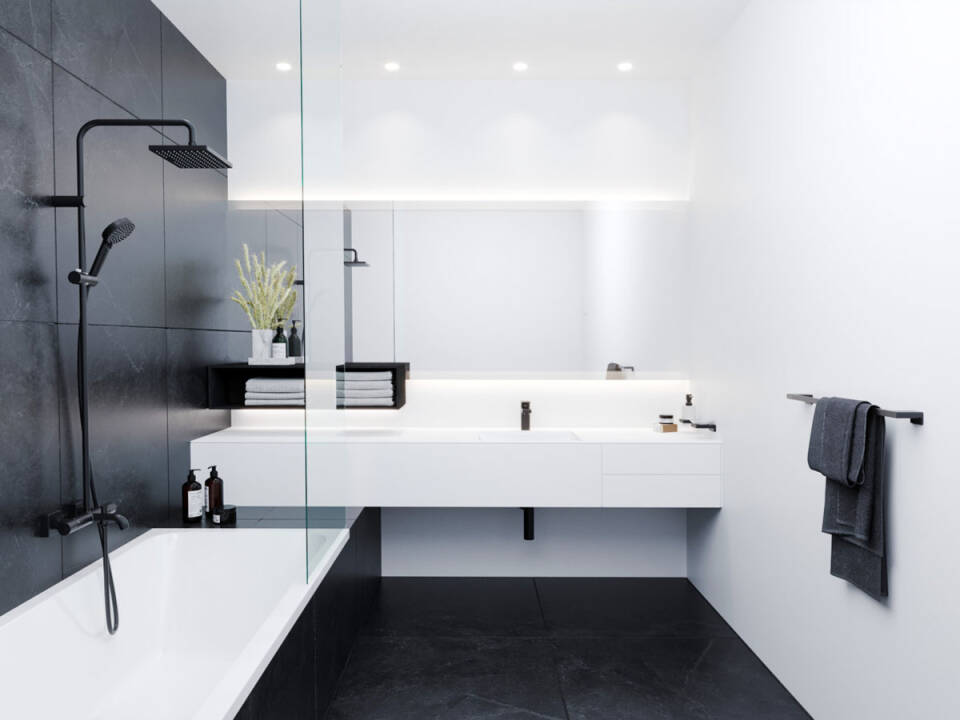 Vernis Shape Miscelatori vasca: 2 utenze, Cromo, Cod.art. 71468000