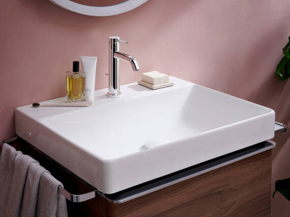 hansgrohe Washbasins: Xelu Q, Countertop basin ground 600/480 without ...