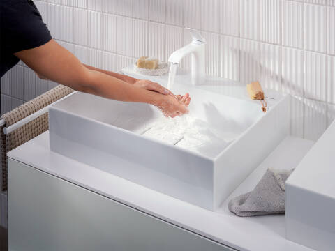 Which tap goes with which wash basin?