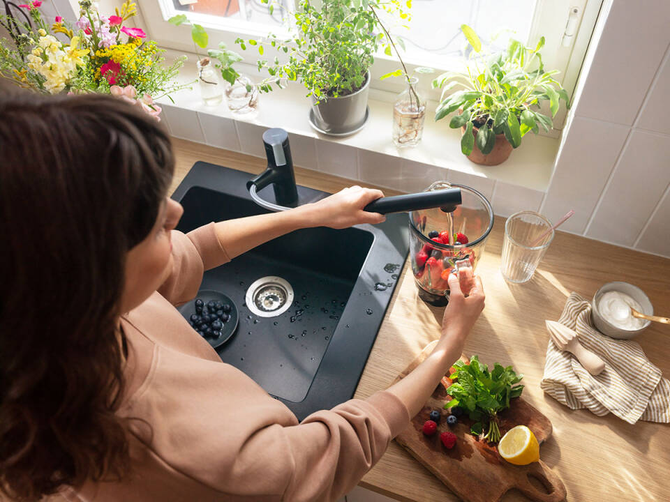 hansgrohe Kitchen mixers: Zesis M33, Single lever kitchen mixer 150 ...