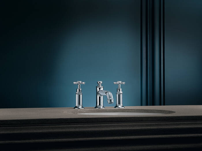 AXOR Washbasin mixers: AXOR Montreux, 3-hole basin mixer 30 with cross ...
