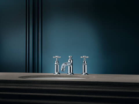 AXOR Washbasin mixers: AXOR Montreux, 3-hole basin mixer 30 with cross ...