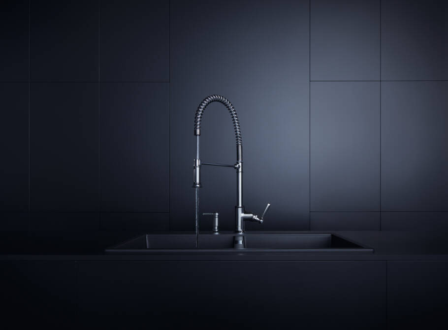 AXOR Kitchen mixers: AXOR Montreux, Single lever kitchen mixer 210 Semi ...