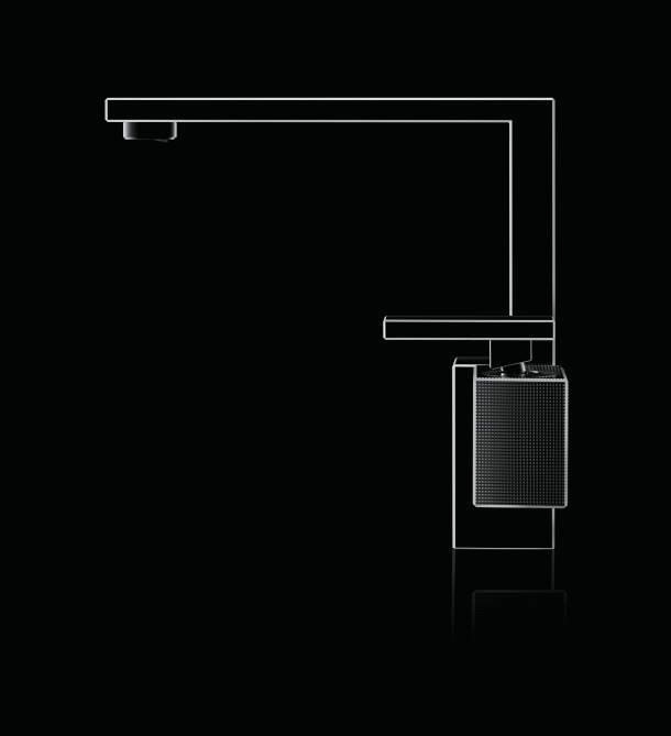 AXOR Washbasin mixers: AXOR Edge, Single lever basin mixer 190 with ...