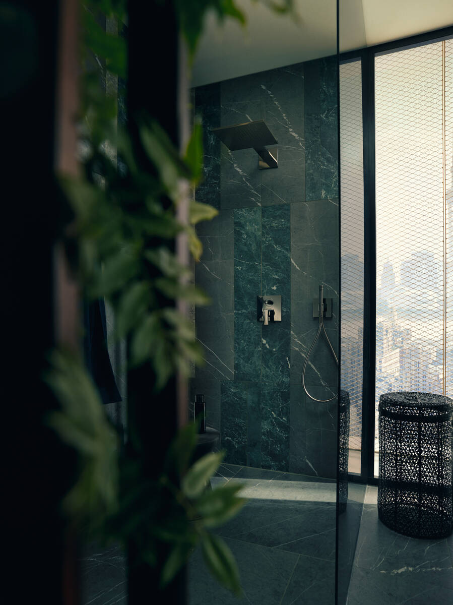 AXOR Porter sets: AXOR Starck, Porter unit 120/120 with baton hand ...