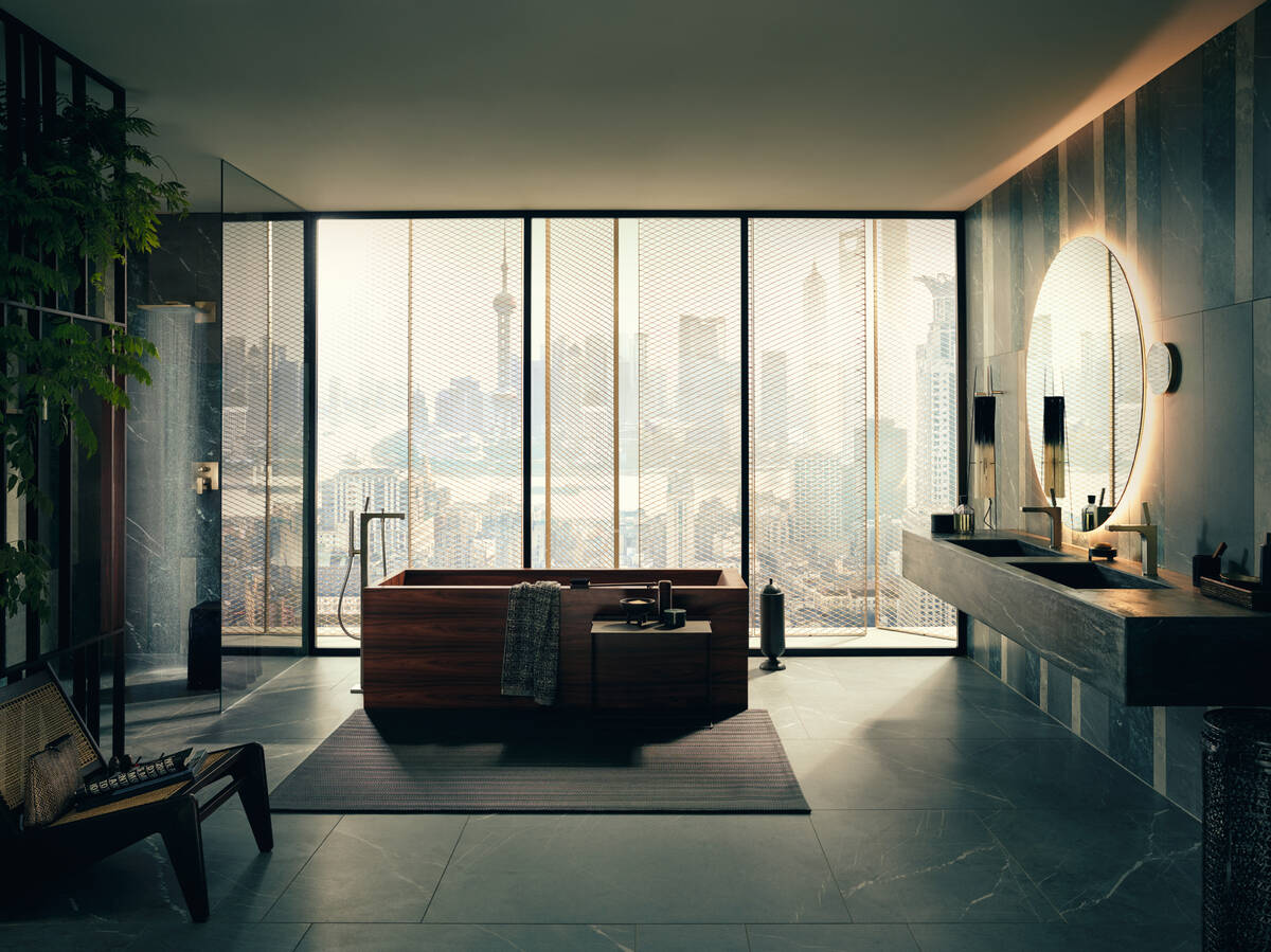 AXOR Porter sets: AXOR Starck, Porter unit 120/120 with baton hand ...