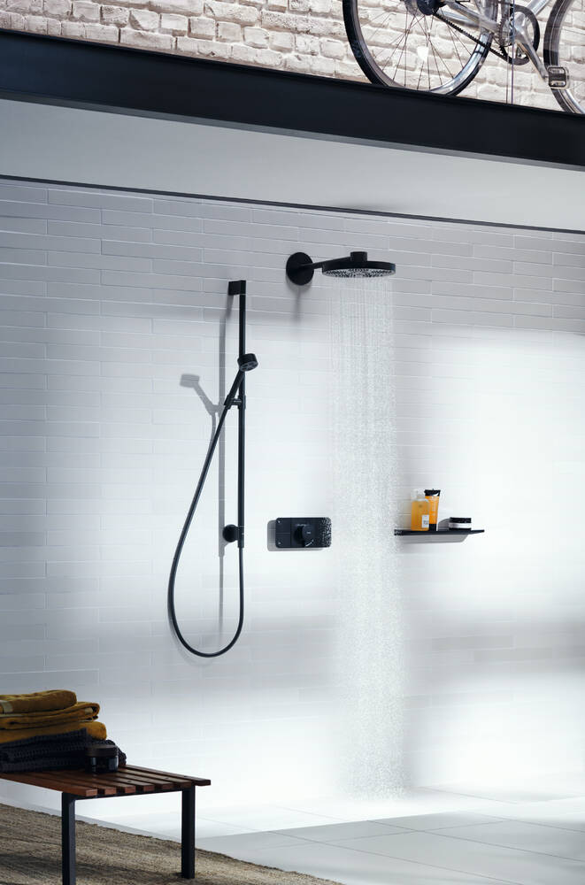 AXOR One Shower mixers: 3 functions and 1 additional outlet, Matt Black ...
