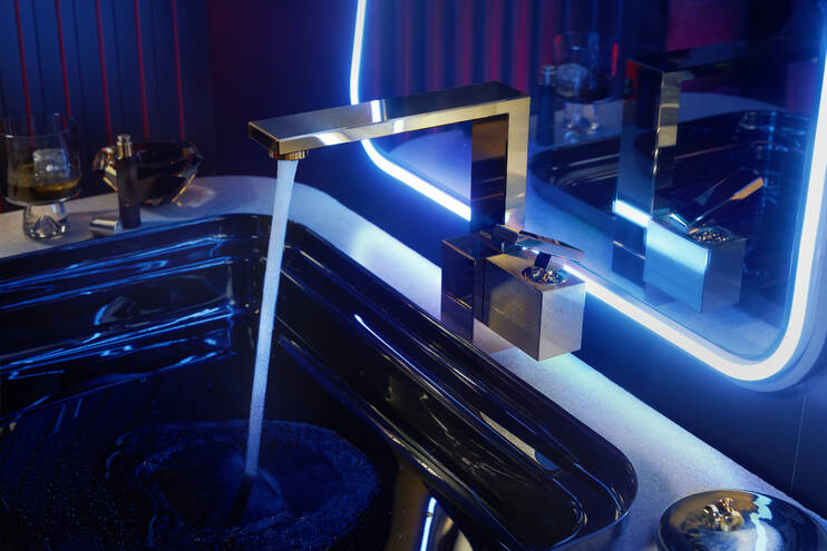AXOR Washbasin mixers: AXOR Edge, Single lever basin mixer 190 with ...