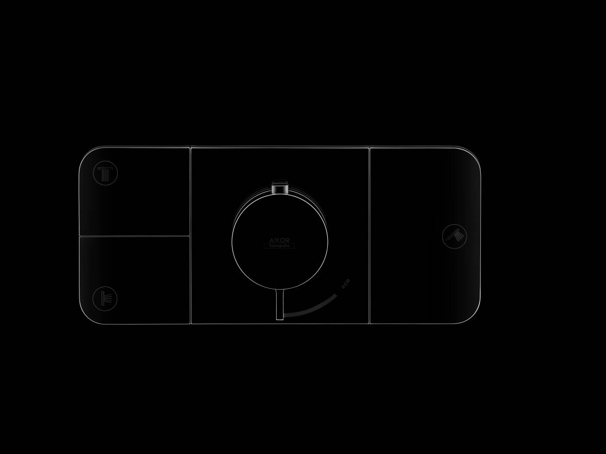 AXOR One Shower mixers: 3 functions and 1 additional outlet, Matt Black ...