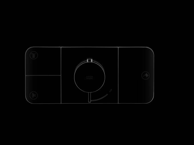 AXOR One Shower mixers: 3 functions and 1 additional outlet, Brushed ...