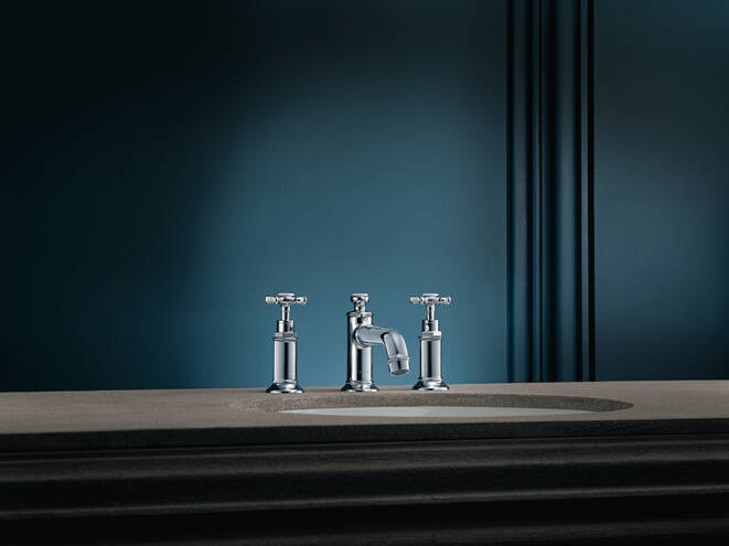 AXOR Washbasin mixers: AXOR Montreux, 3-hole basin mixer 30 with cross ...