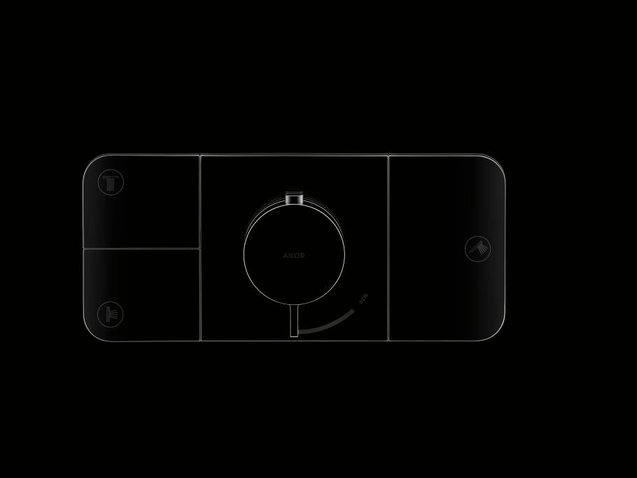 AXOR One Shower mixers: 3 functions and 1 additional outlet, Matt Black ...