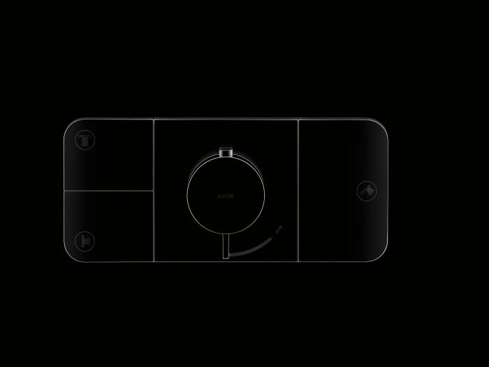 AXOR One Shower mixers: 3 functions and 1 additional outlet, Brushed ...