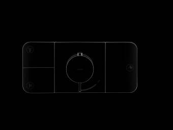 AXOR One Shower mixers: 3 functions and 1 additional outlet, Matt Black ...