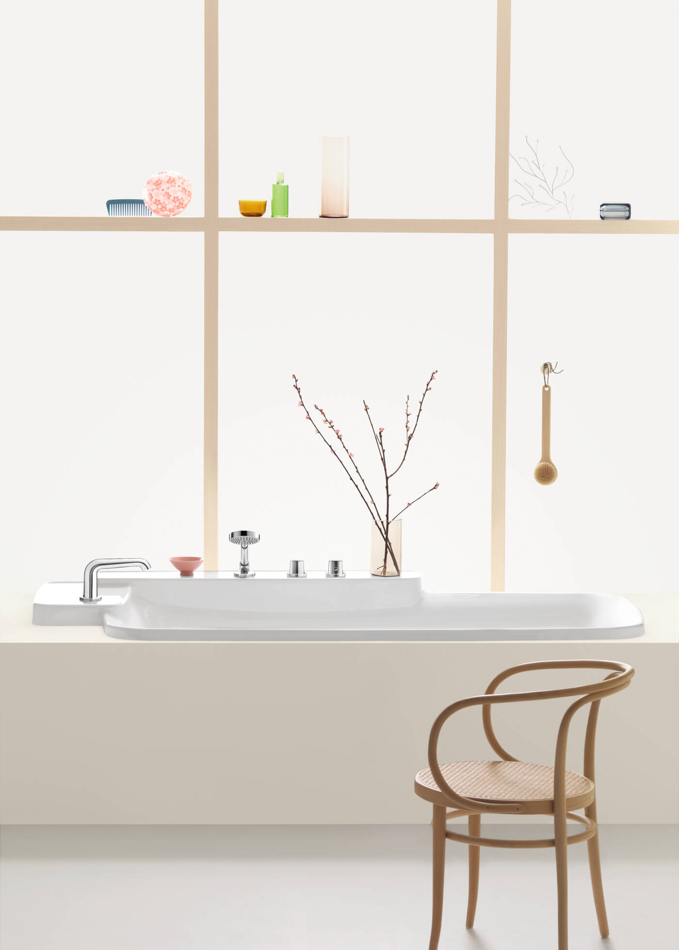 AXOR Concealed Basic set bath/shower mixers: Rim-mounted bath set with ...