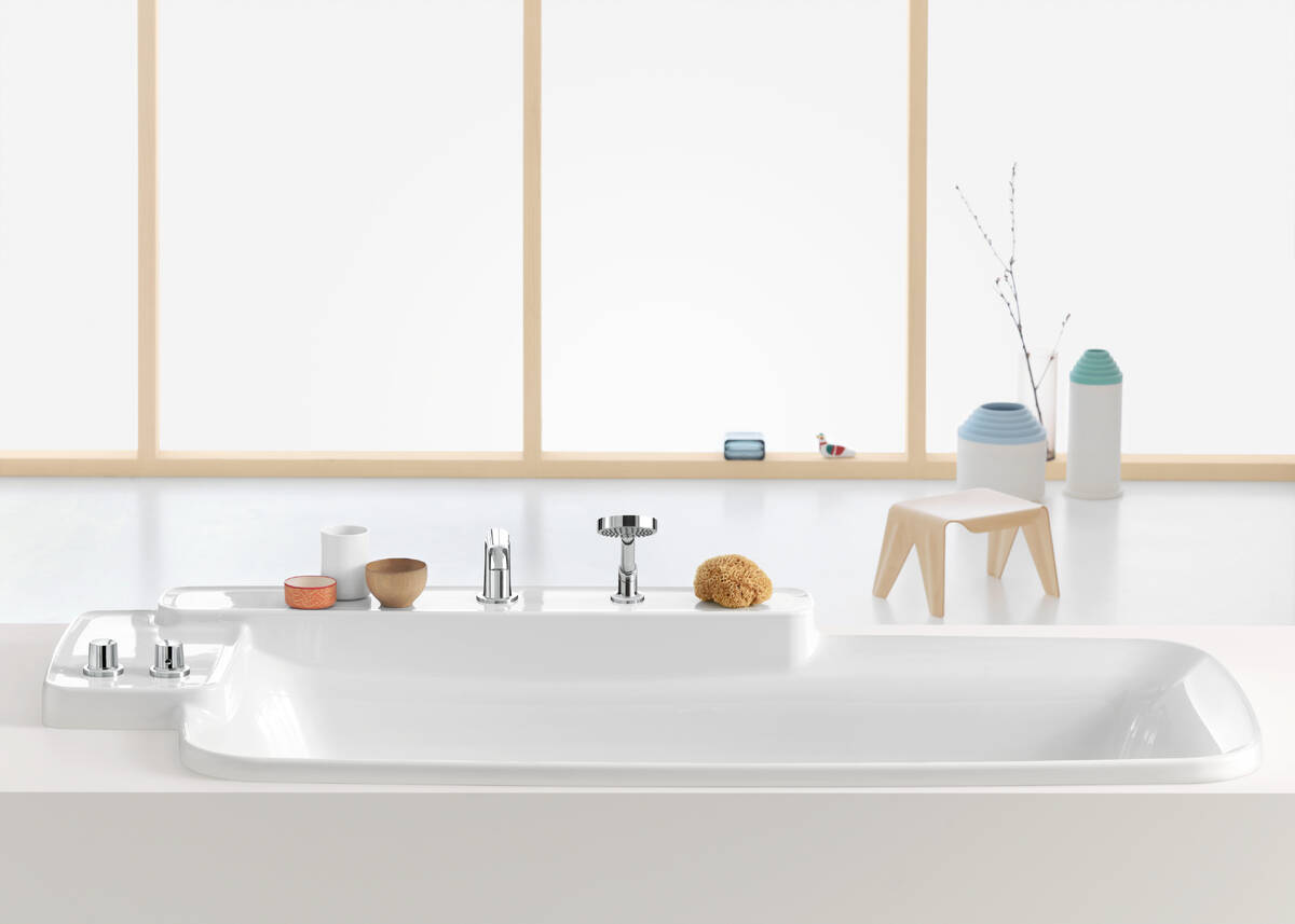 AXOR Concealed Basic set bath/shower mixers: Rim mounted bath set with ...