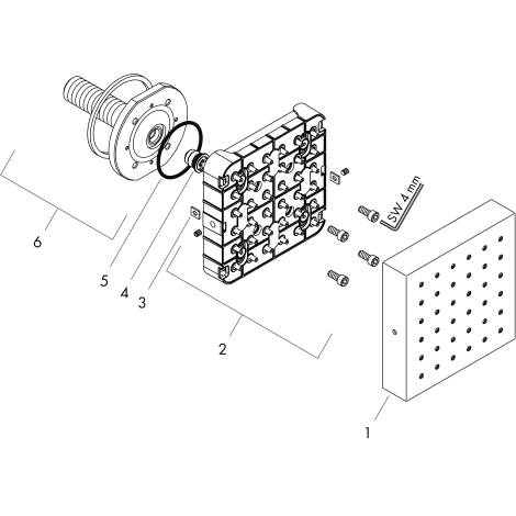 AXOR Body showers: AXOR ShowerSolutions, 1 spray mode, Item No. 28491000