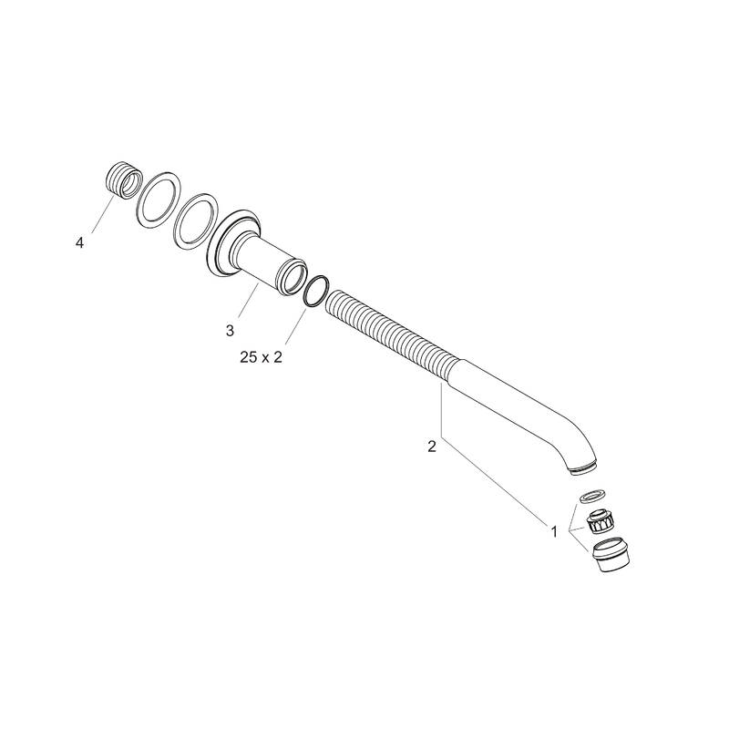 AXOR Bath fillers: AXOR Montreux, Bath spout, Item No. 16541000