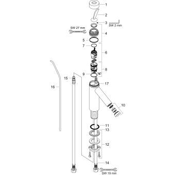 AXOR Washbasin mixers: AXOR Starck Classic, Single lever basin mixer 70 ...