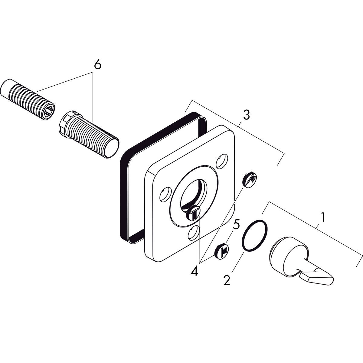 AXOR Shut-off and diverter valves: AXOR Citterio E, Shut-off/ diverter ...