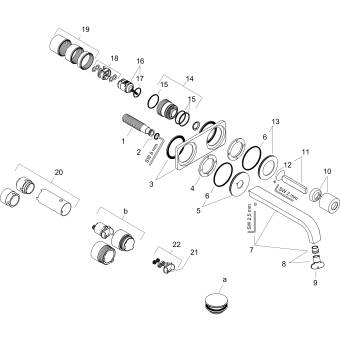 AXOR Washbasin mixers: AXOR Citterio E, Single lever basin mixer for ...